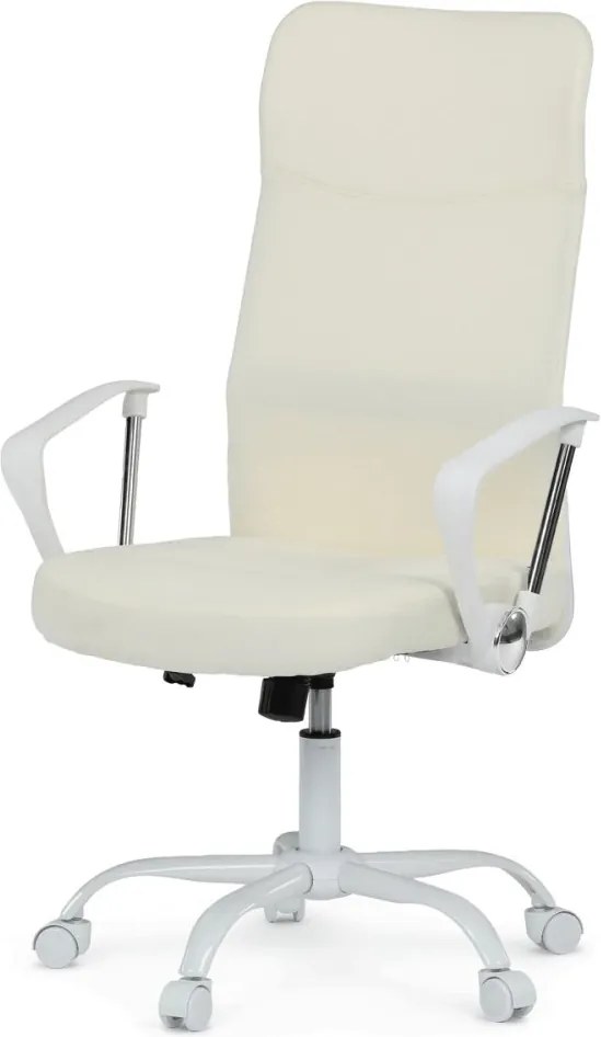 Kancelářská židle KA-W3109 BG, houpací mechanismus, béžová látka (64,5 x 61) cm béžová