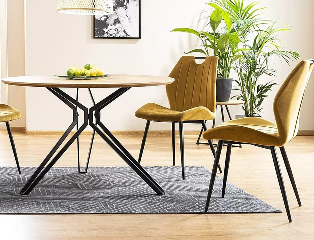 Čalouněná jídelní židle Arco Velvet - výběr z 4 provedení