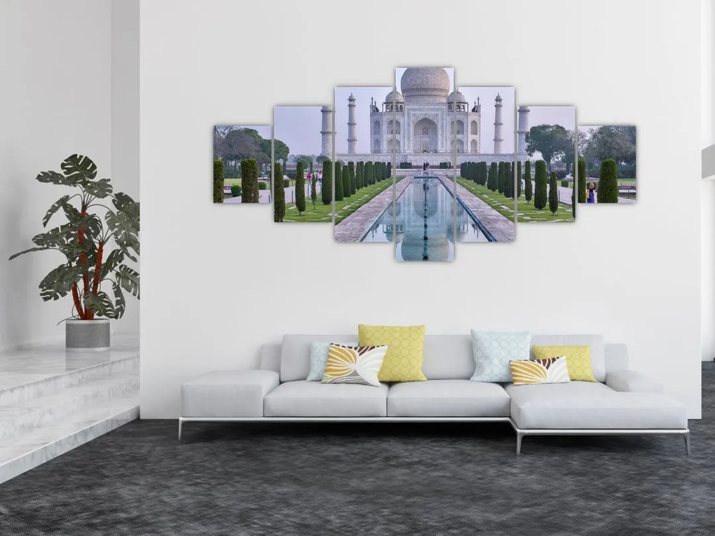 Obraz - Taj Mahal za východu slunce (210x100 cm)