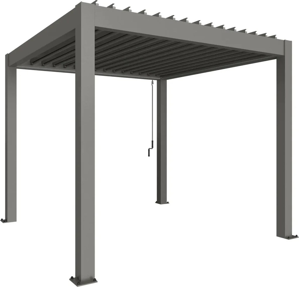Biohort Pergola 3 x 3 křemenově šedá 312 x 312 cm