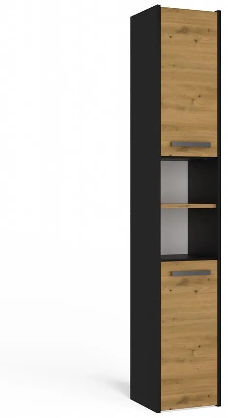 Koupelnová skříňka S30 170 cm antracit/dub artisan