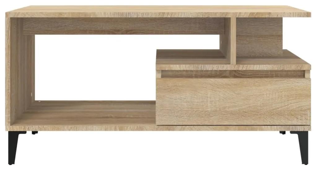 Konferenční stolek dub sonoma 90x49x45 cm kompozitní dřevo