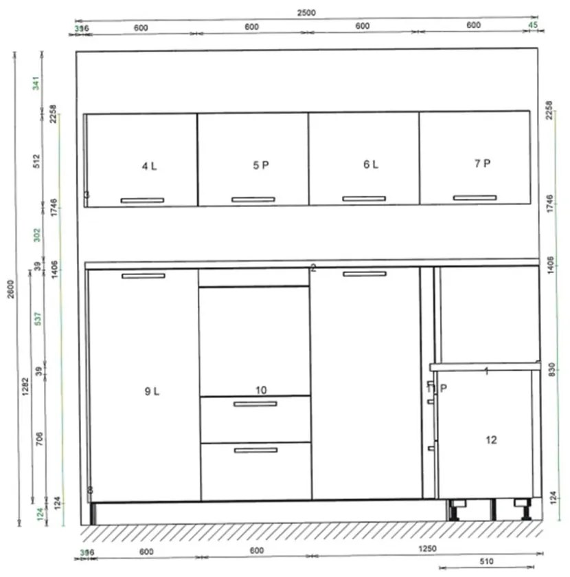 Sestava kuchyně České Budějovice - Roca - vystavený kus