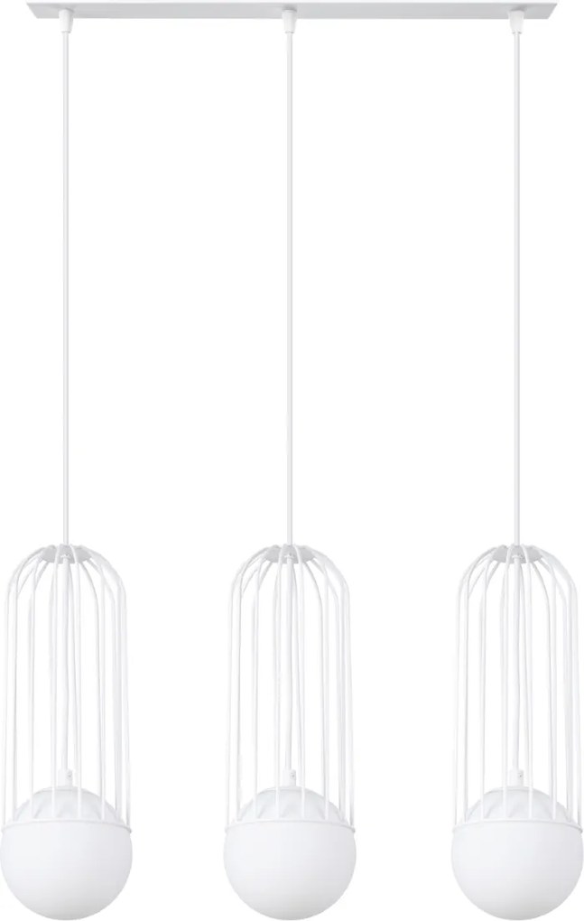 Sollux Lighting Závěsné svítidlo BRINA 3L bílé