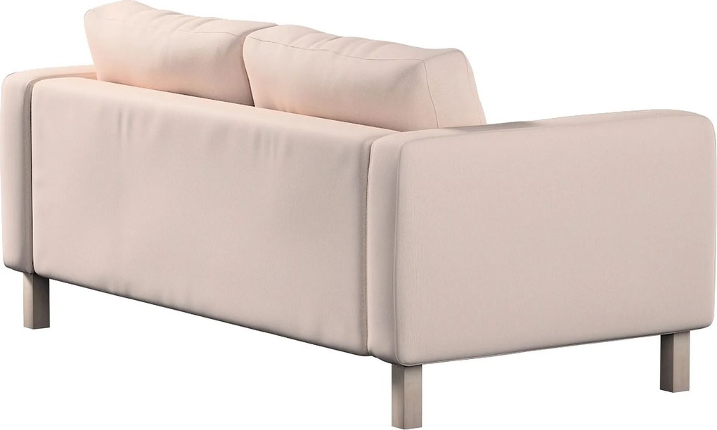 Potah na pohovku IKEA  Karlstad 2-místná, nerozkládací, krátký barva růžová látka pletený vzor