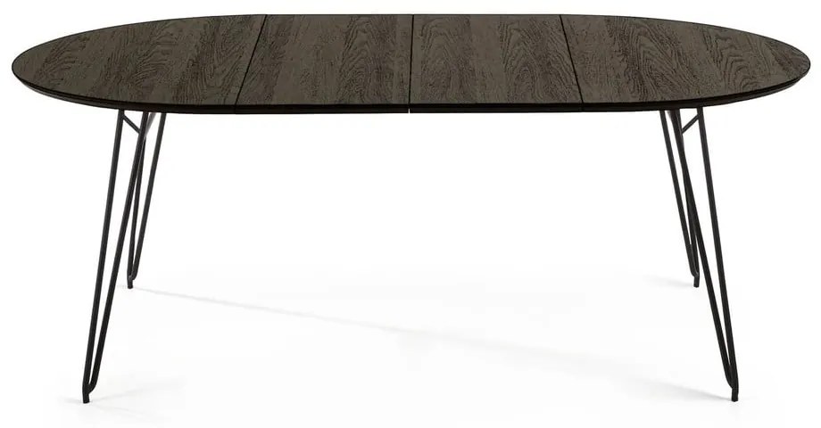 Kulatý rozkládací jídelní stůl s deskou v dekoru jasanového dřeva ø 120 cm Norfort – Kave Home