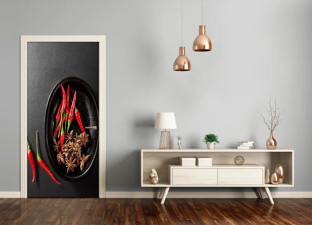 Fototapeta na dveře samolepící chilli 95x205 cm