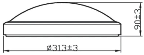 Philips - LED Koupelnové stropní svítidlo DORIS LED/17W/230V IP44