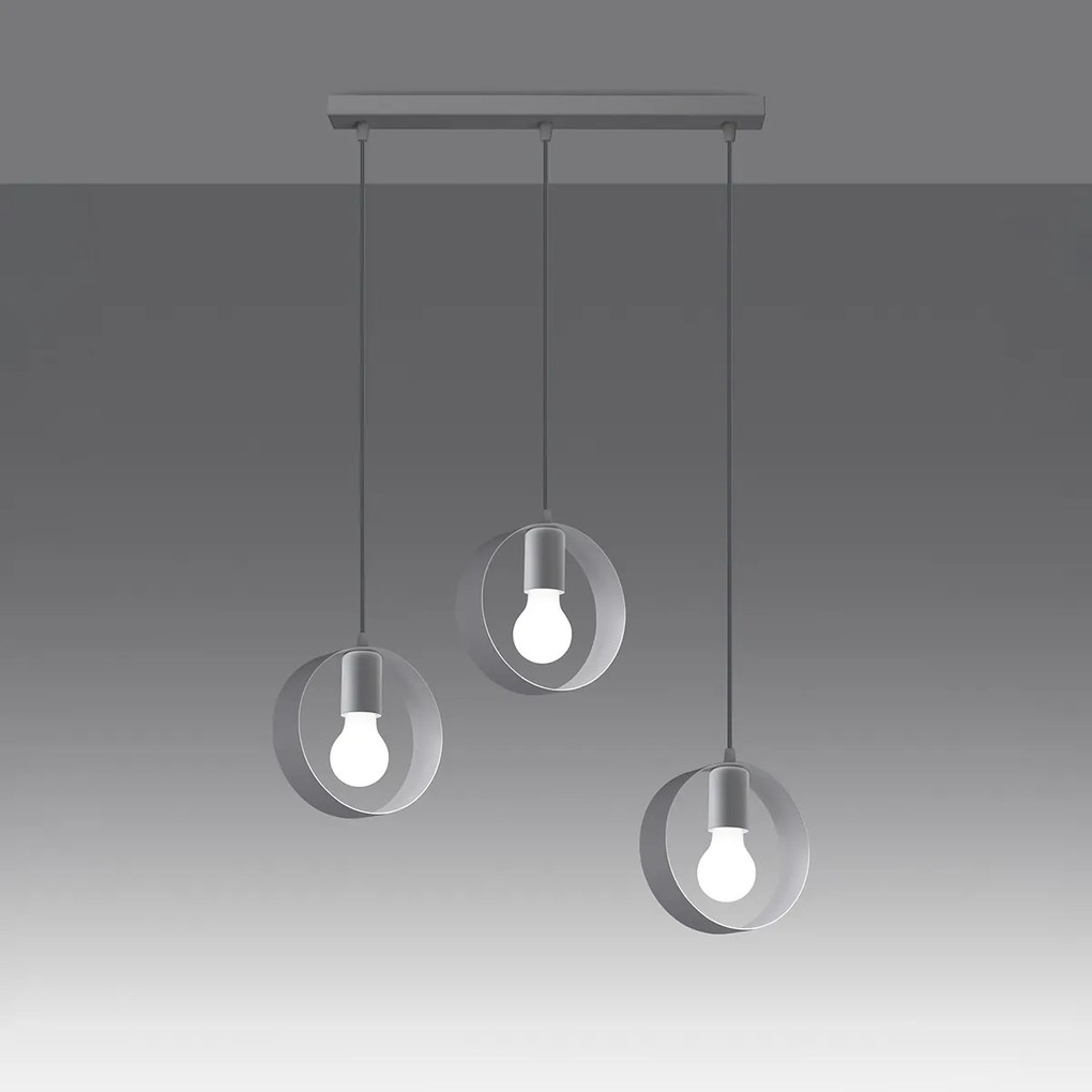 Sollux Lighting Závěsné svítidlo TITRAN 3 bílé