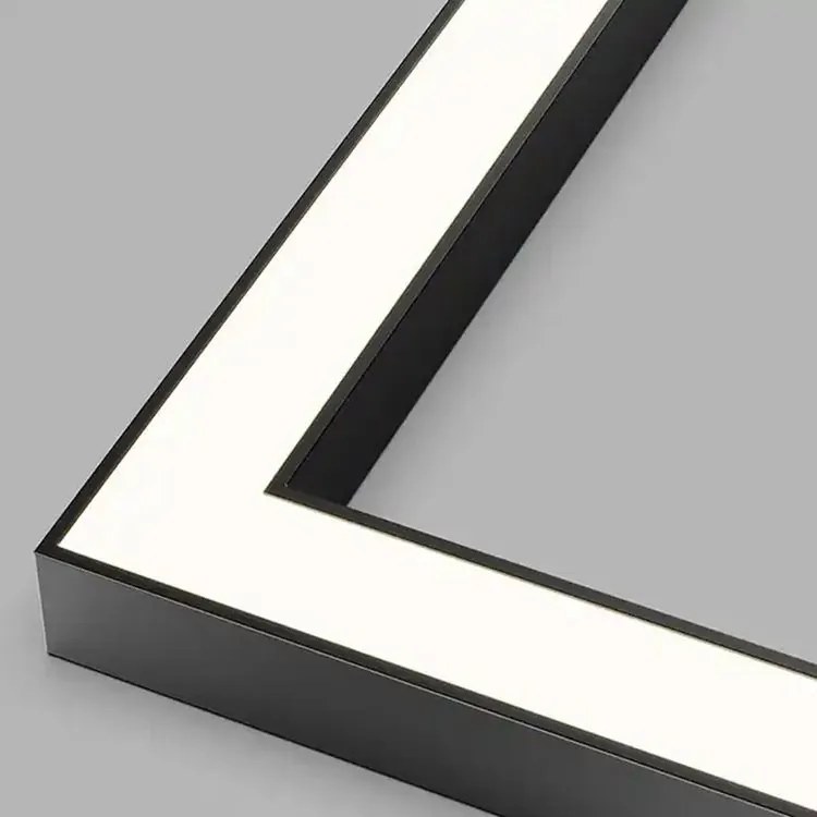Toolight Toolight, LED stropní svítidlo 60x60x5 cm 36W 4000K APP1284-C, černá, OSW-00942