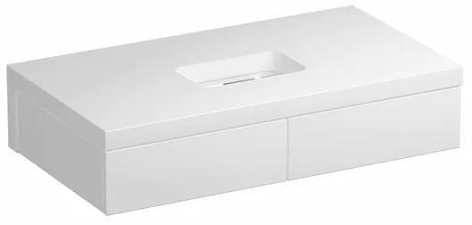 Ravak Formy skříňka s umyvadlem 100x55x22cm Barva: Bílá