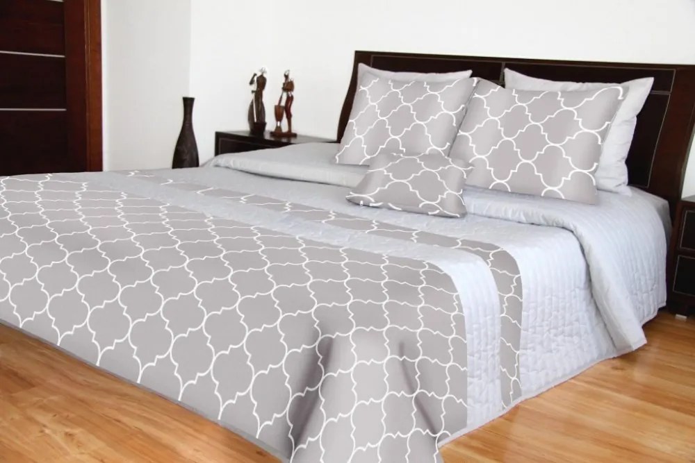 Luxusní přehoz na postel šedý Šířka: 240 cm | Délka: 260 cm