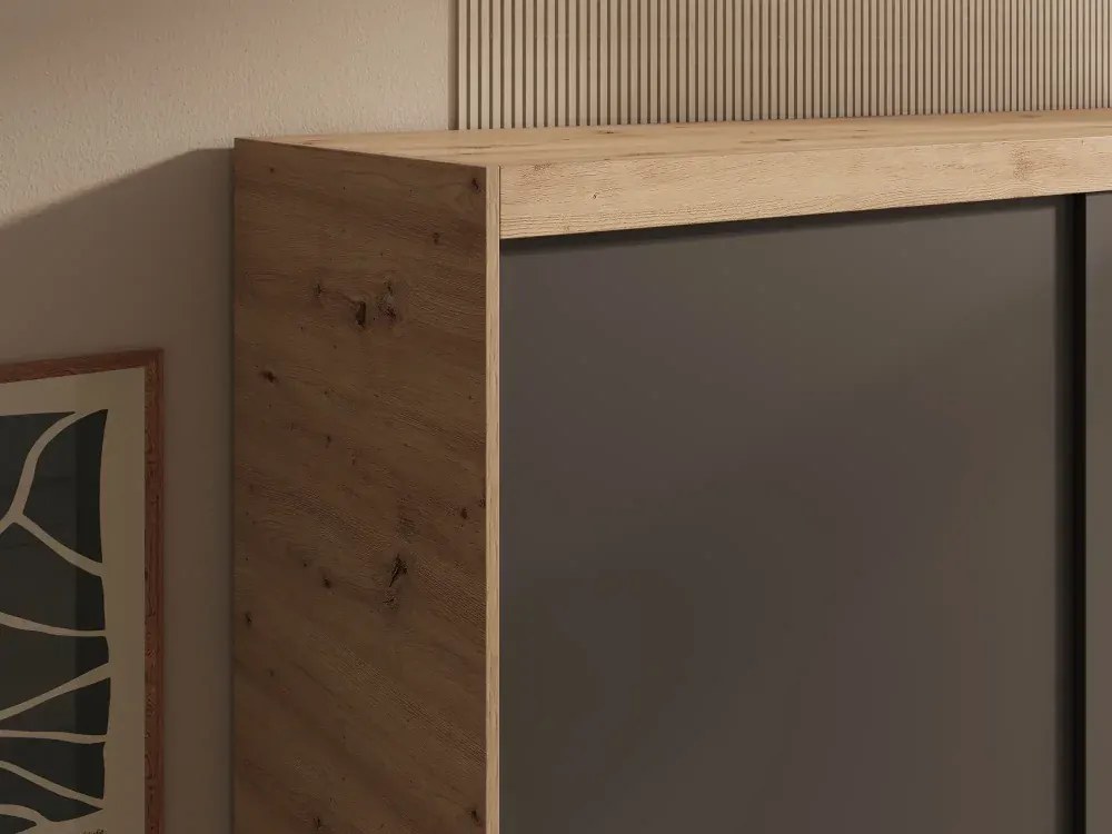 Šatní skříň s zrcadlem Hailey 100
