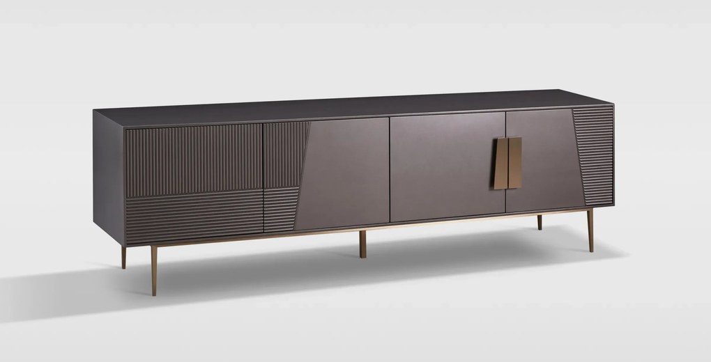 TV stolek Stilig ST101B 200 cm grafit/zlatý