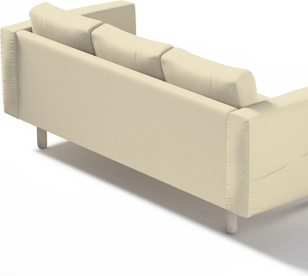 Potah na pohovku IKEA Norsborg 3-místná barva krémová látka lesklé, pletený vzor