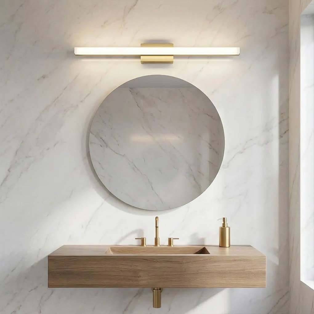 Toolight Toolight, LED nástěnné svítidlo 80cm, 13W, 4000K, 1000lm, APP1853-1W, zlatá matná, OSW-66007