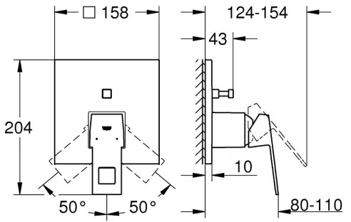 GROHE 24062000 - Baterie EUROCUBE lesklý chrom