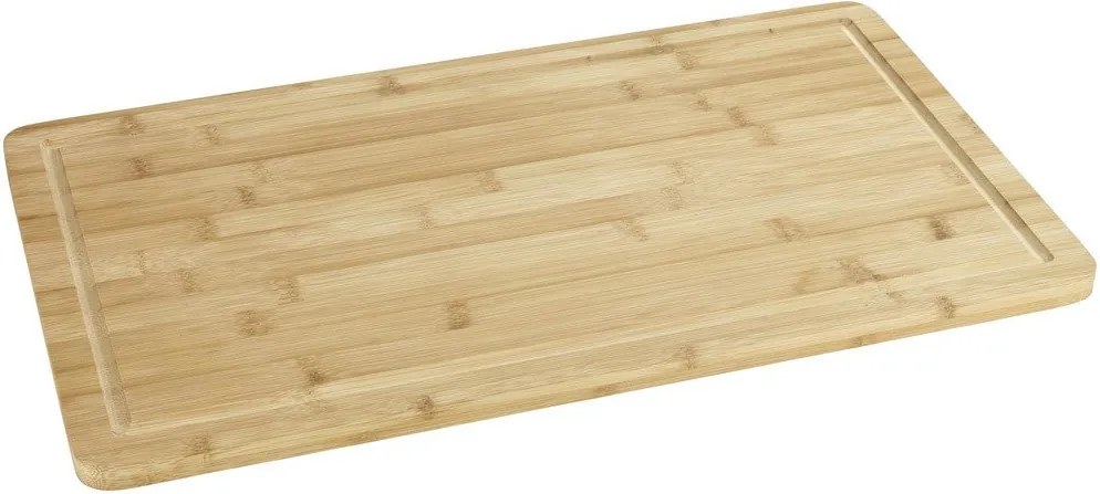Střižovací deska nebo víko varné desky, bambusové příslušenství s protiskluzovými nohami - 52 x 30 cm, WENKO