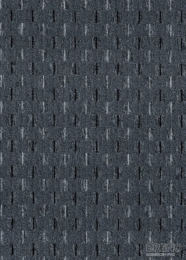 Breno Metrážový koberec ODESSA-BE 950 šedý, šíře 400 cm, Šedá