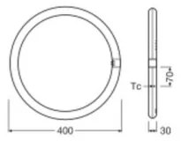LED kruhová zářivková trubice T9 G10q LEDVANCE SubstiTUBE 24W (40W) studená bílá (6500K)