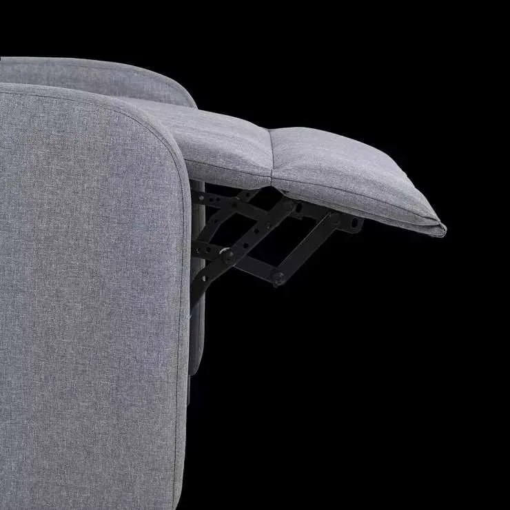 LuxuryForm DESIGN Televizní křeslo RUFO s polohováním - šedé