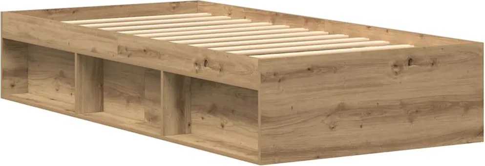 Rám postele bez matrace dub artisan 75x190cm Dřevěné konstrukce 3329310