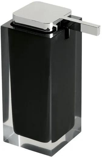 SAPHO RAINBOW dávkovač mýdla na postavení, černá RA8014