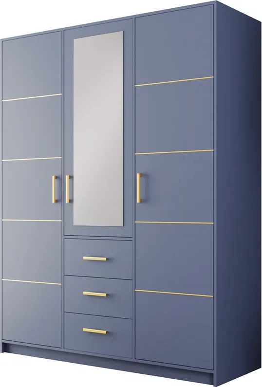STO Šatní skříň BALI II D3 147 cm Barva: Růžová