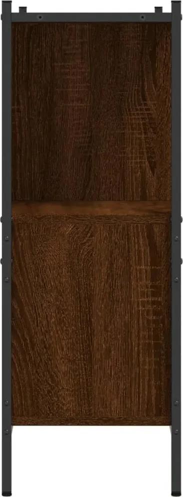 vidaXL Knihovna 102 x 28 x 77,5 cm kompozitní dřevo [838902] Barva: Černá
