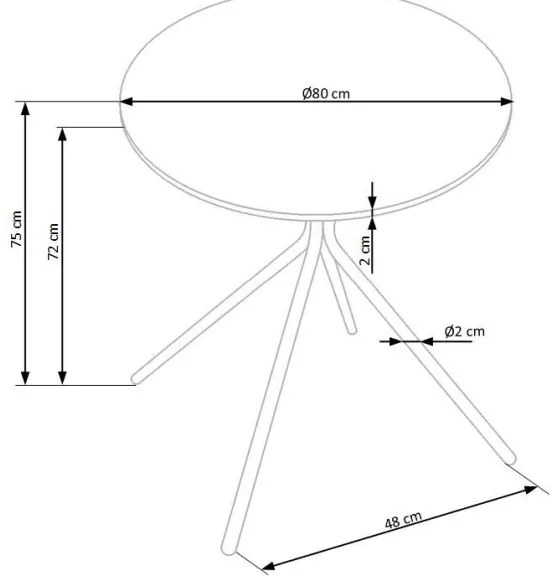 Jídelní stůl HOMORA černá