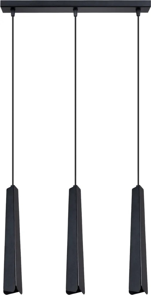 Sollux Lighting Závěsná lampa PRYSM 3L černá