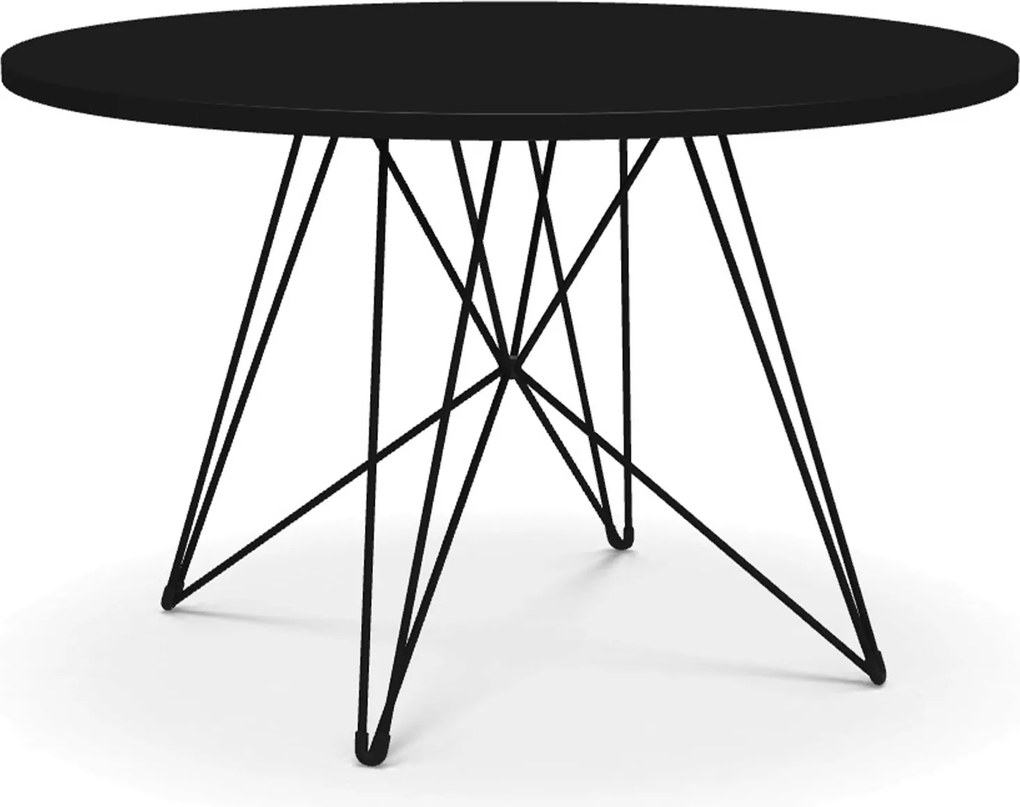 Výprodej Magis designové jídelní stoly XZ3 Round - deska MDF černá/ podnož černá