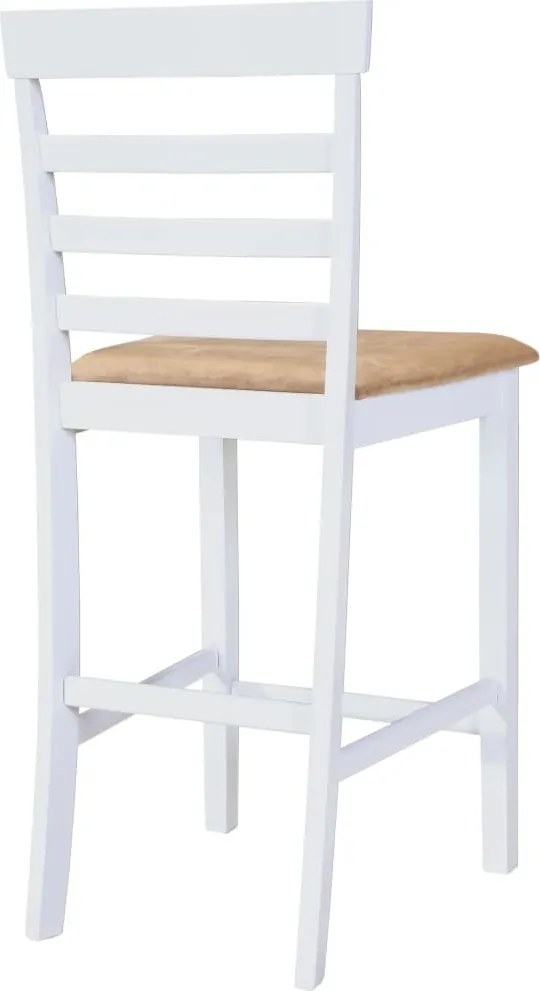 vidaXL dřevěný barový stůl a 4 barové židle, set [271832] Barva: Hnědá