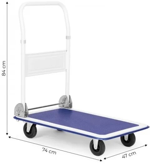 Skládací plošinový vozík s nosností 150 kg