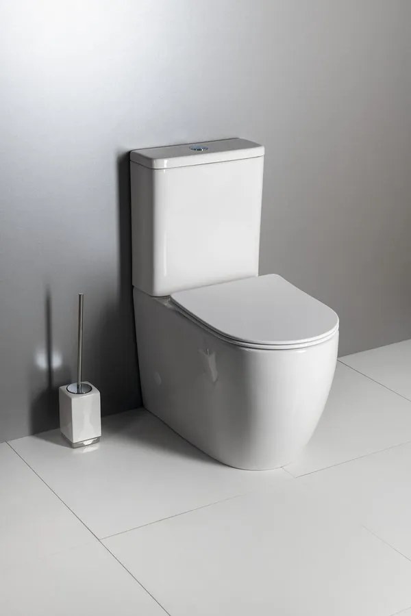 Sapho Sapho, INFINITY RIMLESS WC kombi mísa s nádržkou, spodní/zadní odpad, bílá, PC105WR