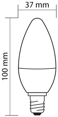LED žárovka E14 McLED 4,8W (40W) teplá bílá (2700K) svíčka ML-323.027.87.0