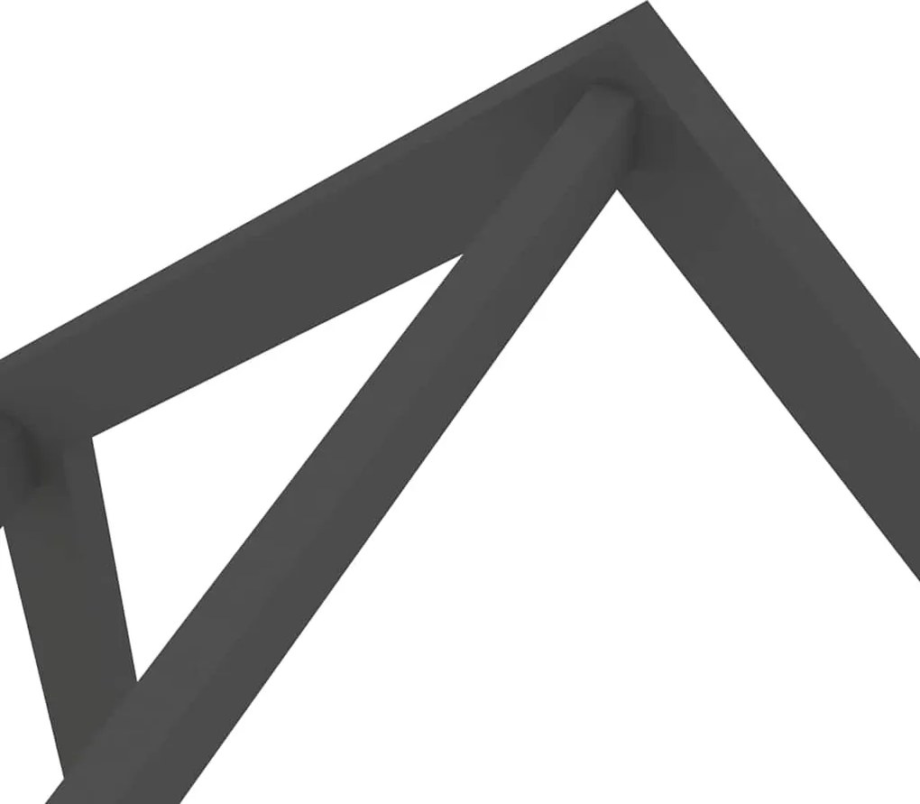 Rám dětské postele se zásuvkami tmavě šedý borovice 90 x 200 cm 322144