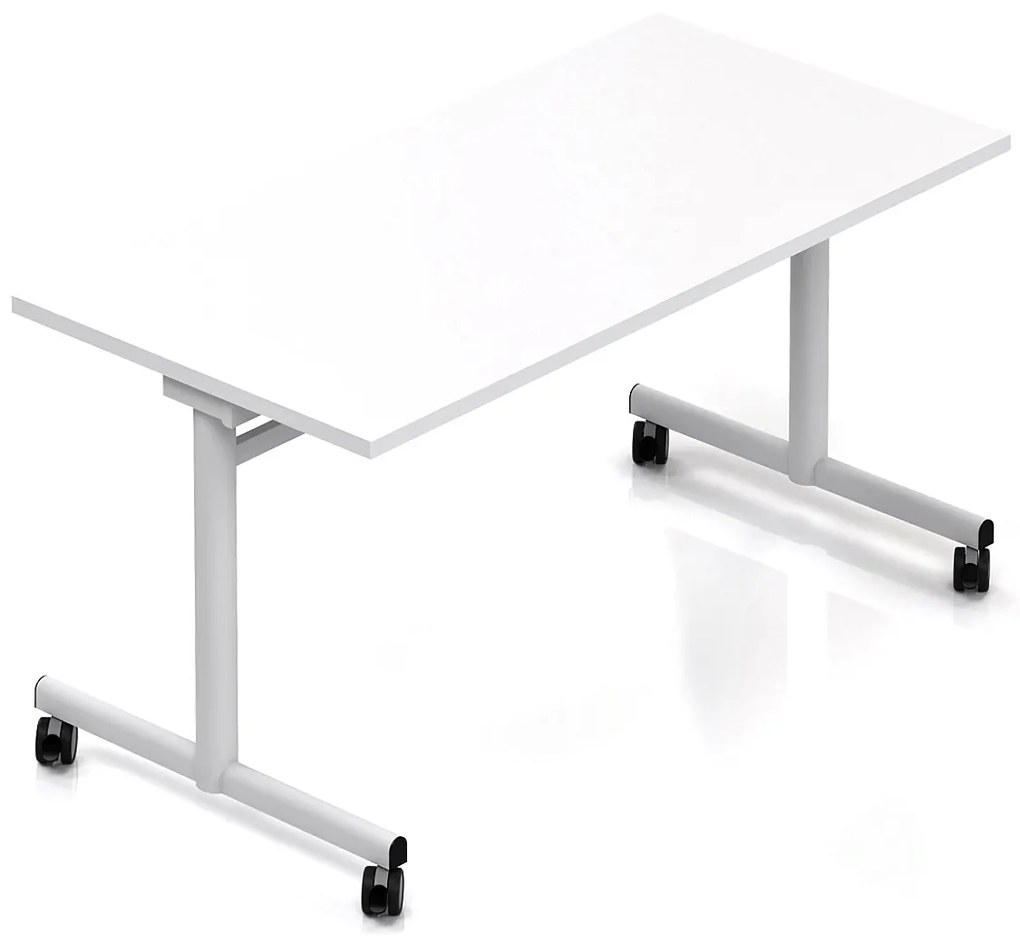Konferenční výklopný stůl na kolečkách KOMFORT, 160x70x76cm