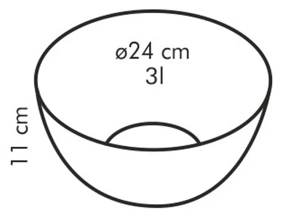TESCOMA Skleněná mísa GIRO ø 24 cm
