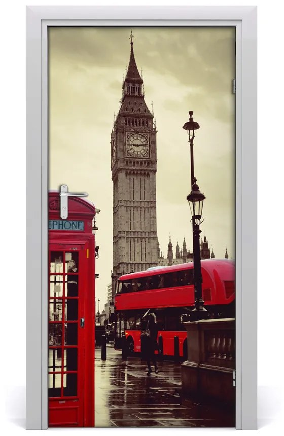 Fototapeta samolepící na dveře Big Ben Londýn 85x205 cm