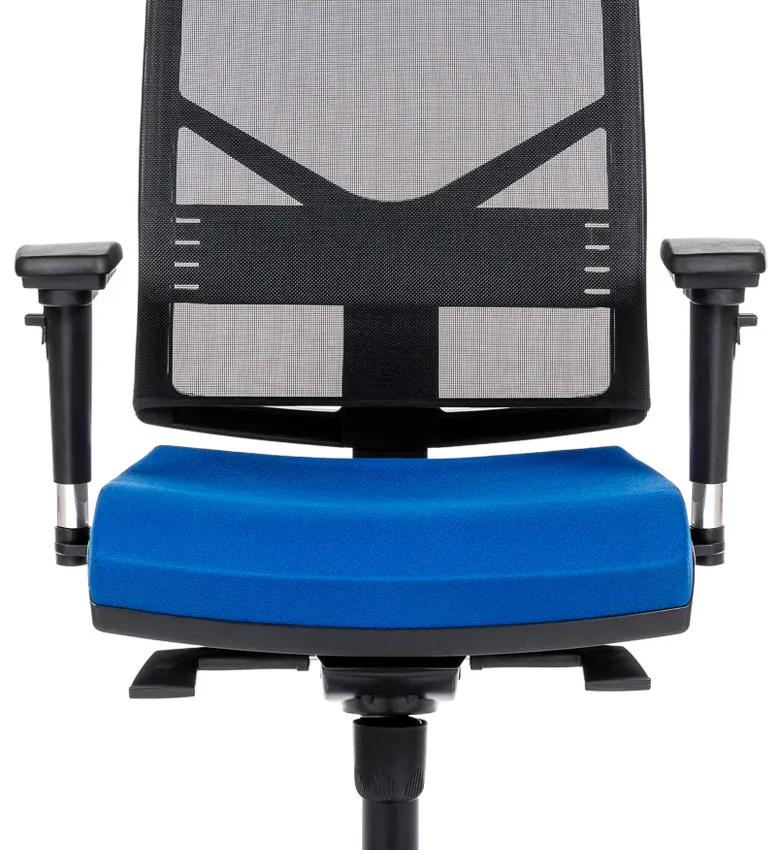 ANTARES kancelářská židle 1850 SYN Omnia ALU PDH, nosnost 130 kg, Mechanika: SL s posuvem sedáku, Hlavová opěrka: Ano, Područky: AR08C PU, Kříž: Leštěný hliník. Židle je v plné výbavě.