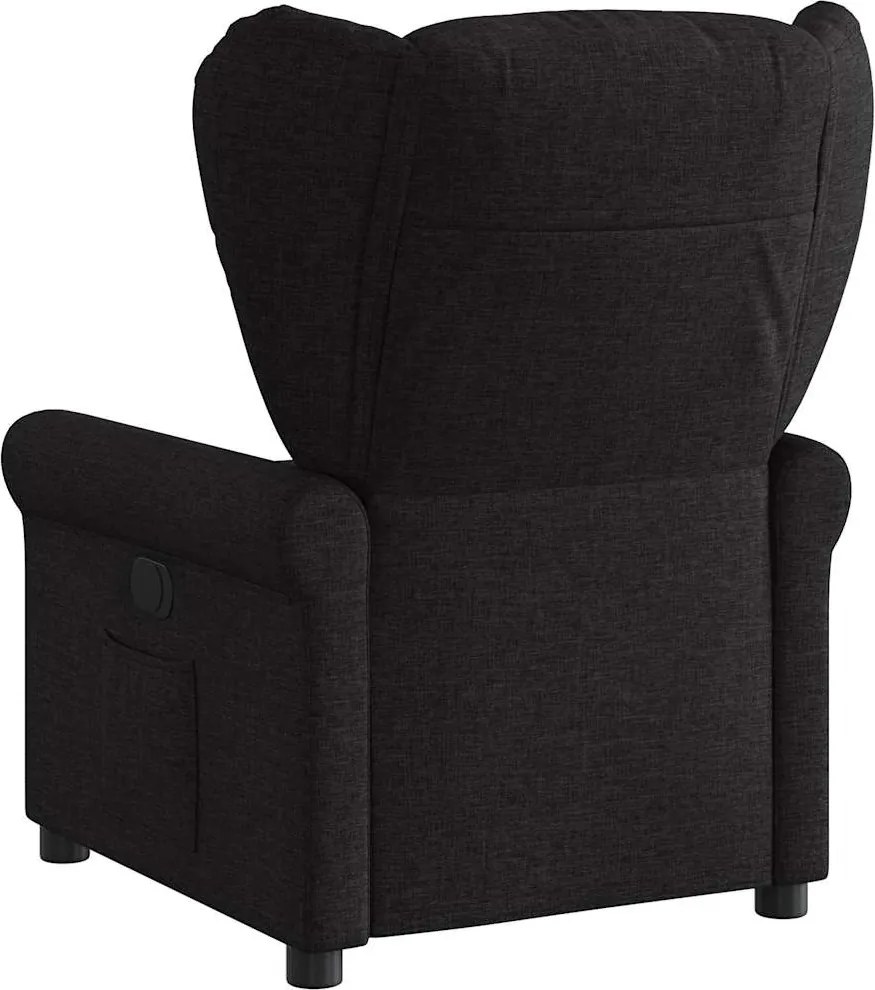 Elektrické polohovací křeslo černé textil 3303356