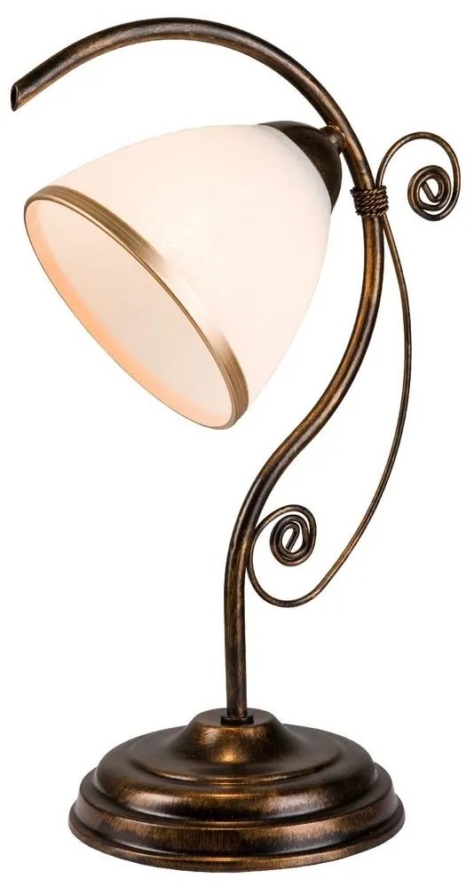 Lamkur Stolní lampa RETRO II 1xE27/60W/230V černá patina LA12605