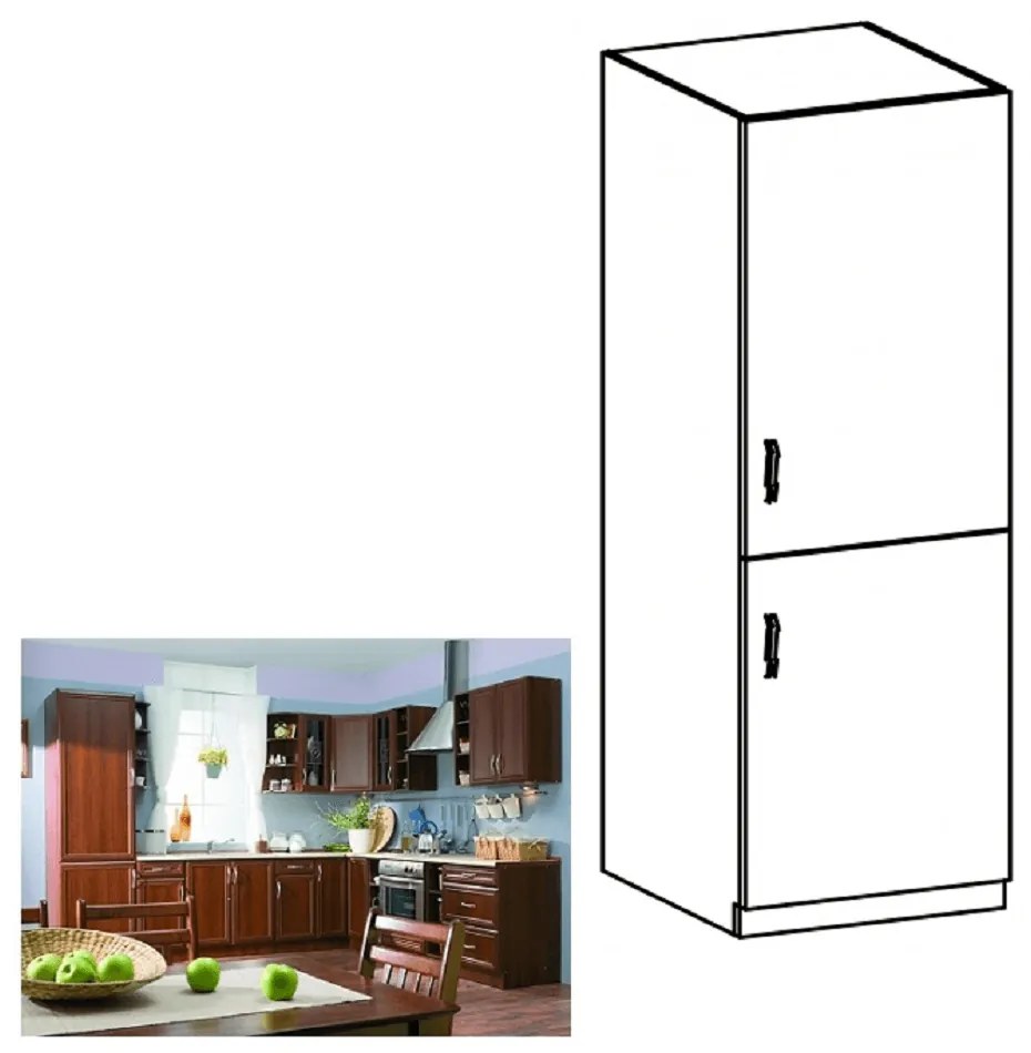 Kuchyňská skříňka na vestavnou ledničku D60ZL Sillina (ořech milano). 1015115