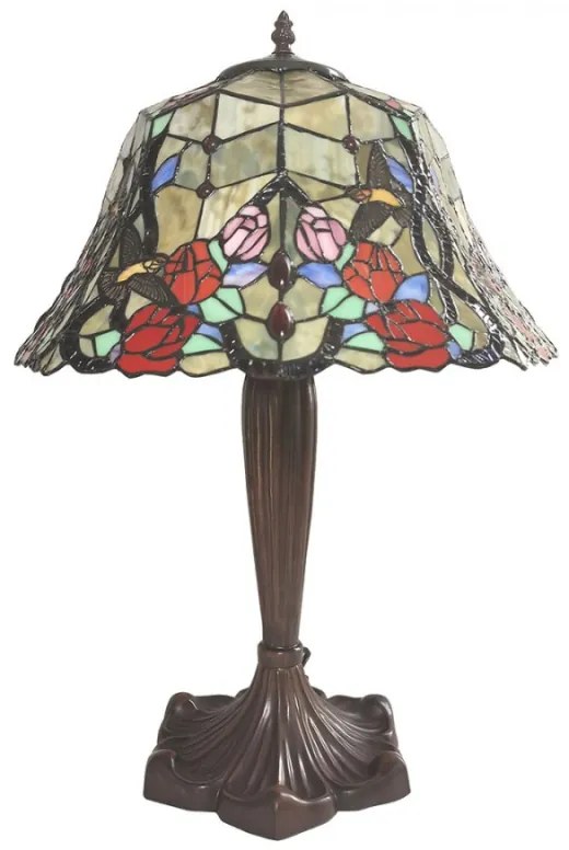 Stolní lampa Tiffany Elly – 42x58 cm