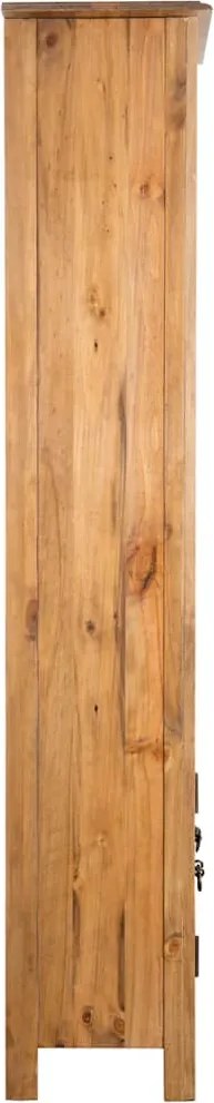 Volně stojící koupelnová skříňka masivní borovice 48x32x170 cm 246036