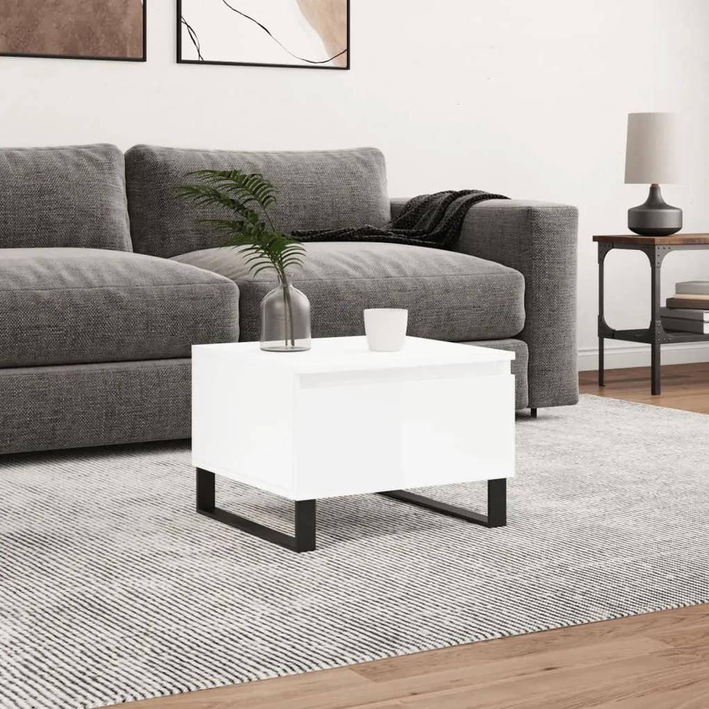 vidaXL Konferenční stolek 50 x 46 x 35 cm kompozitní dřevo [830878] Barva: Betonová šedá