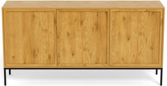Komoda Palmdale 158 cm dub divoký/černý