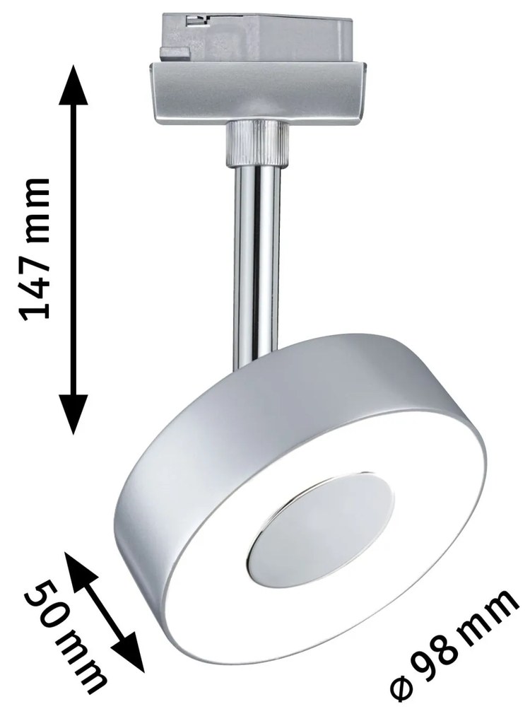 Paulmann 96799 Circle, spot pro Urail system, 1x5W LED 4000K, stmívatelný, matný chrom