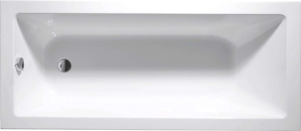 Aqualine - Obdélníková vana DOUBRAVA, 160x70x42 cm, bílá A1670